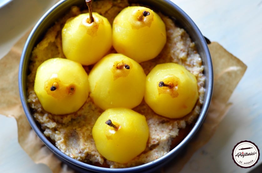 Prajitura cu pere posate in vin si frangipane - Prăjiturici și altele