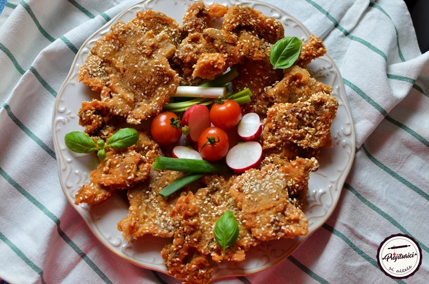 Snitele de post din ciuperci pleurotus - Prăjiturici și altele