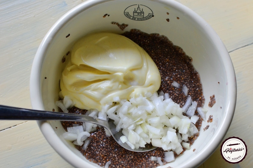 Icre false cu seminte de chia si maioneza vegana - Prăjiturici și altele