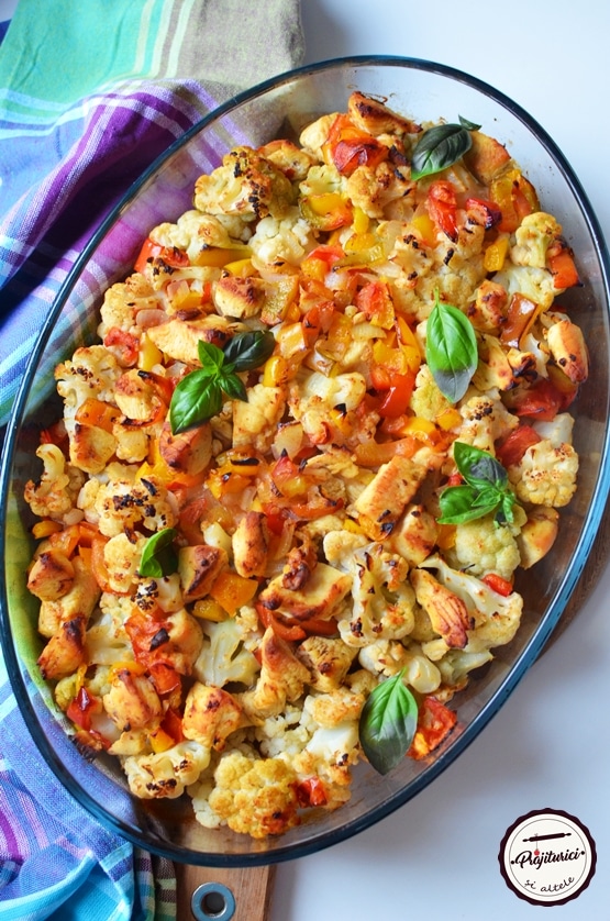 Piept de pui cu conopida la cuptor - Prăjiturici și altele