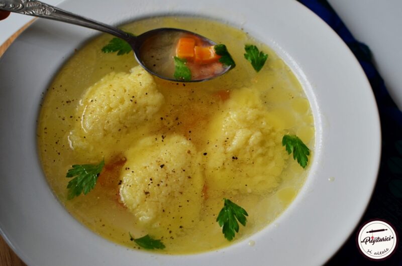 Supa cu galuste de gris pufoase - Prăjiturici și altele