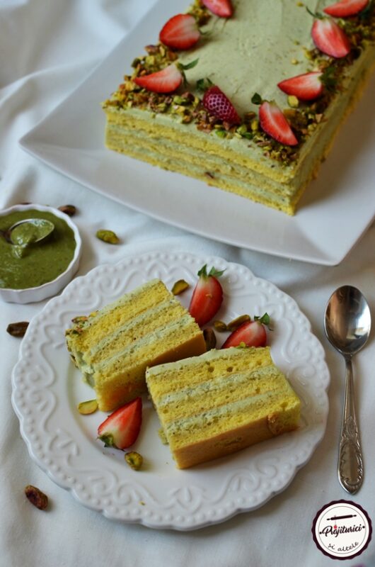 Prajitura cu crema de fistic - Prăjiturici și altele