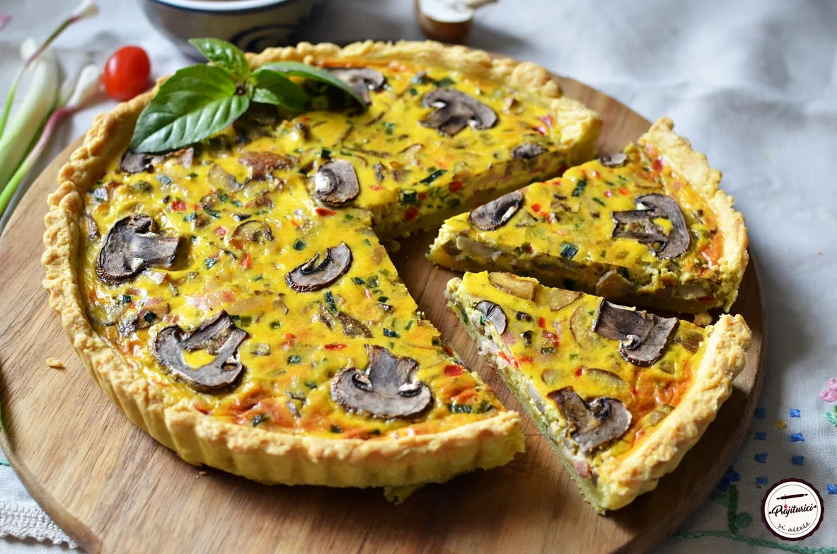 Tarta sarata cu ciuperci - Prăjiturici și altele